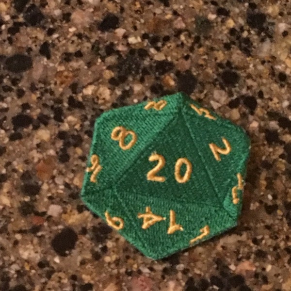 D-20 D&D Patch, Any Color Combo! Custom Made! F16 - Etsy