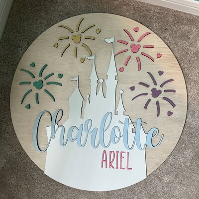 Mario Yoshi Custom Name Sign Circle Sign Nursery Decor Bedroom Decor ...