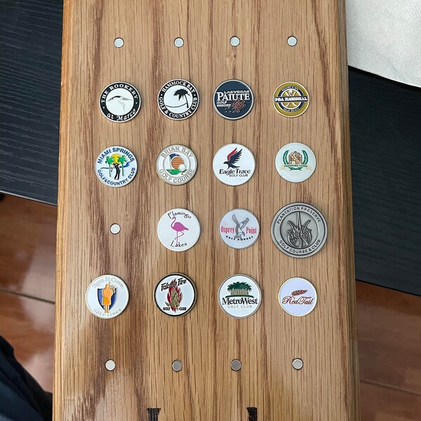 Large Golf Ball Marker Display - Etsy