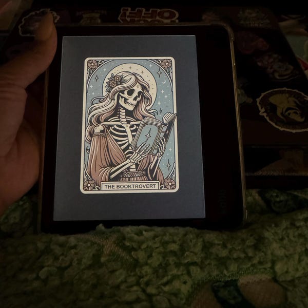 Emotional Support Kindle Downloadable Printable Bookish Kindle Stickers ...