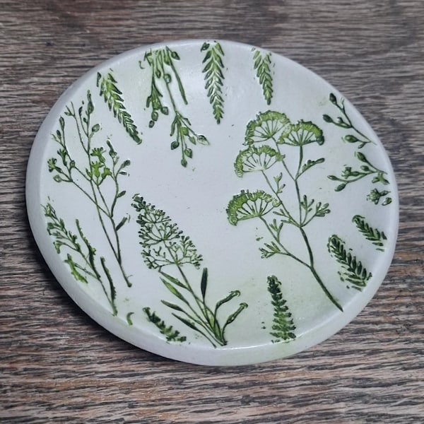 Wildflower Bas Relief, Bas Relief, Plaster Cast Tile, Botanical Art ...