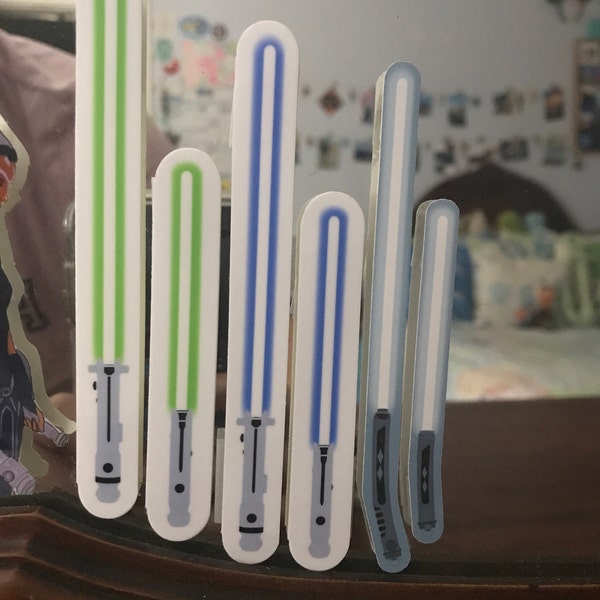 Lightsaber Stickers | Star Wars Vinyl Stickers | Ahsoka | Anakin | Luke ...