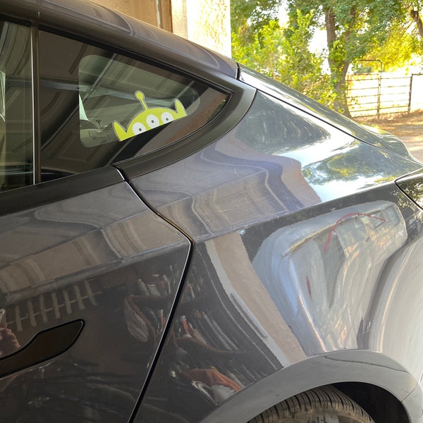 Toy Story Alien Peeker Transparent Car Decal/pixar Peekaboo Window ...