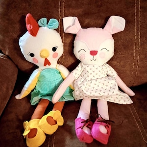 Bunny Doll PDF Sewing Pattern and Step by Step Instructions Beginner ...