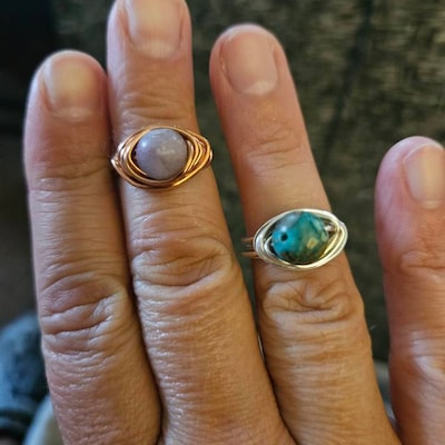 Spiraling Ring Tutorial Beginner Ring Wire Wrapping Tutorial DIY Pattern Jewelry Tutorial Wire ...