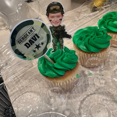 SOLDIER Cupcake Topper DIGITAL FILE , Printable Cupcaketopper ...