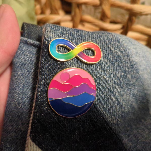 Neurodivergent Infinity Enamel Pin - Etsy Canada