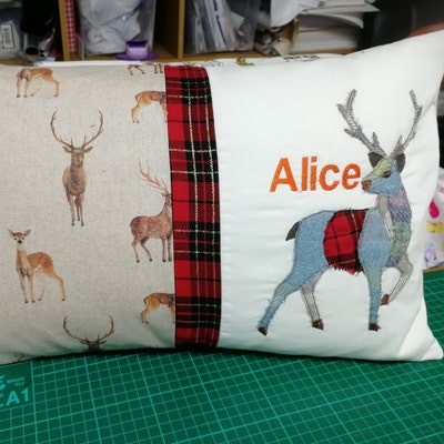 Raw Edge Stag Applique Embroidery Machine Design File Pes Exp Hus Vip ...