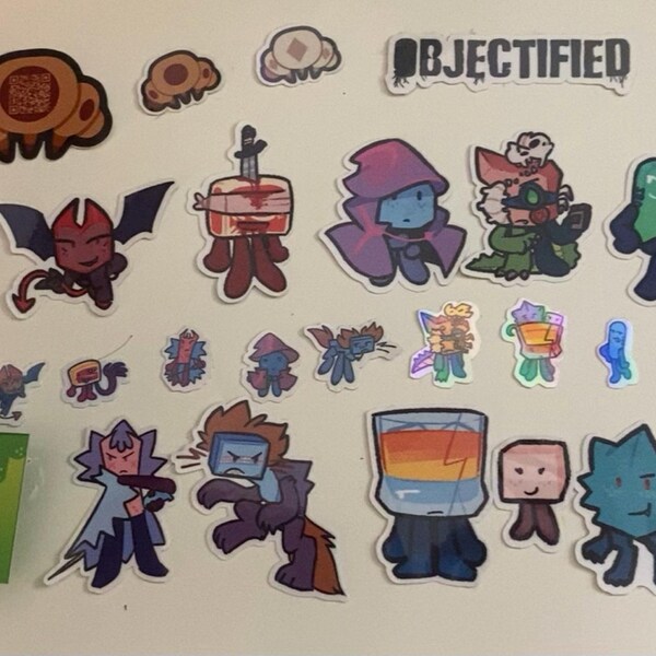 Objectified Comic Stickers [simple Collection] - Etsy
