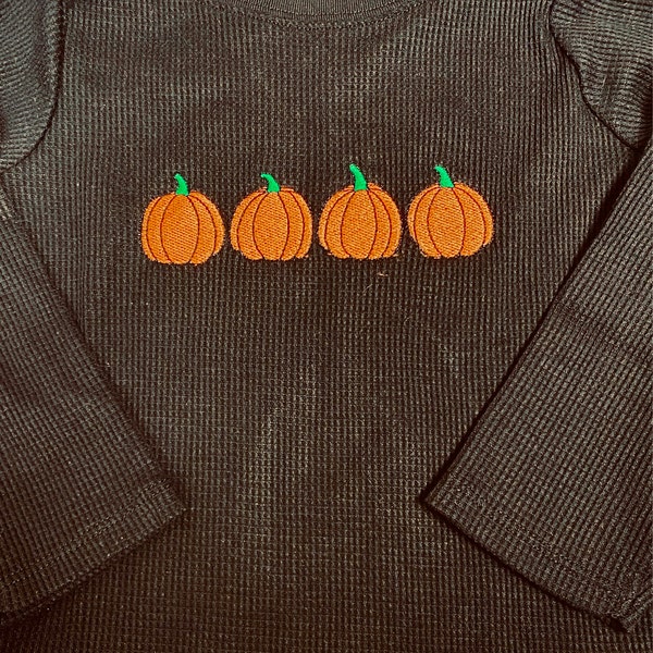 Four Pumpkin Embroidery Design, Pumpkin Machine Embroidery Files, Cozy ...