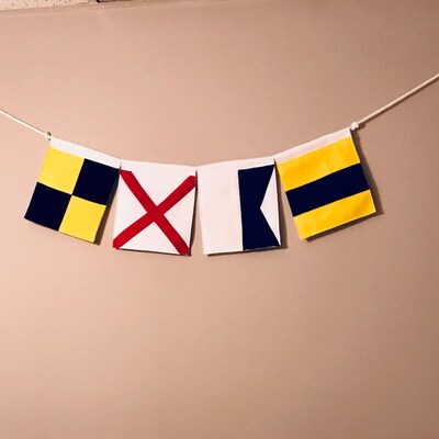 Nautical Flag Stickers Vinyl Peel and Stick 1.5 Square - Etsy