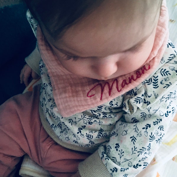 Personalized Embroidered Baby Bibs Custom Name Bibs Gift Baby Shower ...