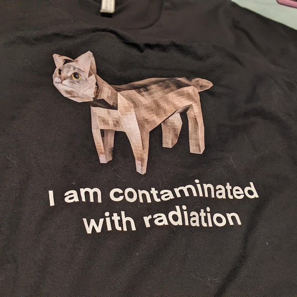 I Am Contaminated Funny Cat Meme Shirt / Ironic Shirt / Weirdcore ...