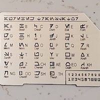 Aurebesh (star Wars Language) Decoder/translator Card - Etsy