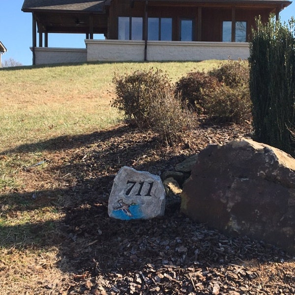 Address Stone - Artificial, With House Number and Address/text or Name ...