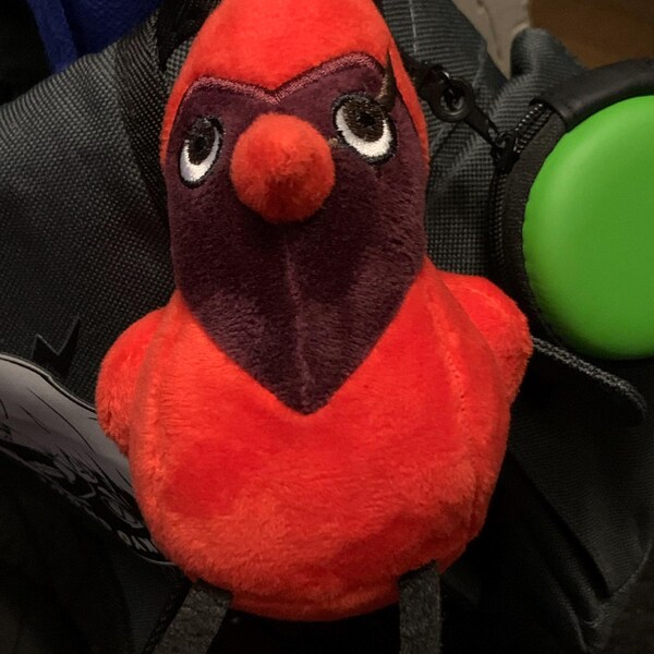 The Owl House Inspired Flapjack Palisman Plush Keychain Cardinal Bird ...