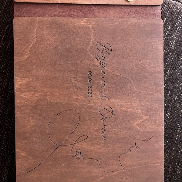 Please Sign Our Guest Book, Polaroid Photo Album Gift, Wooden Guest ...