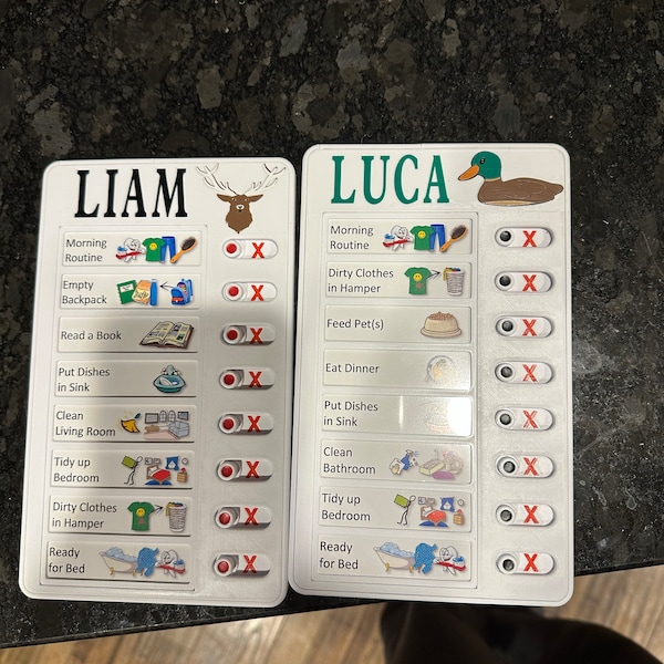 Reward Chore Chart for Kids With Pop-up Token – Customizable & Magnetic ...