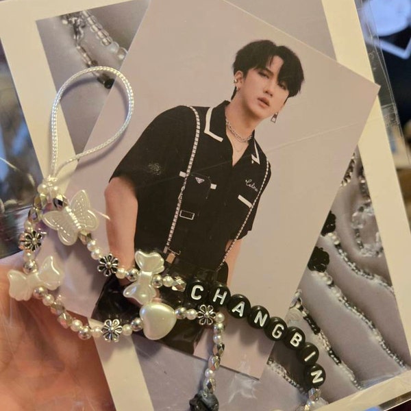 Customizable Kpop SKZ Phone Bag Chain Charm Necklace - Etsy