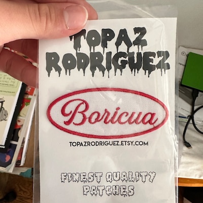 Boricua Vintage Style Name Tag Patch - Etsy