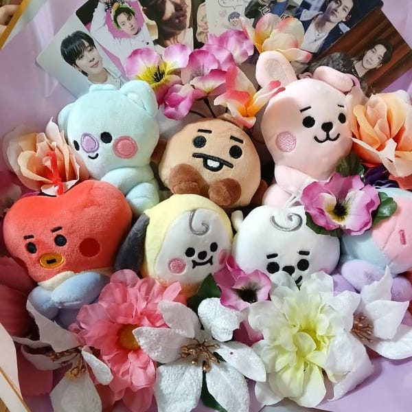 KPOP Bts Plush Flower Bouquet - Etsy