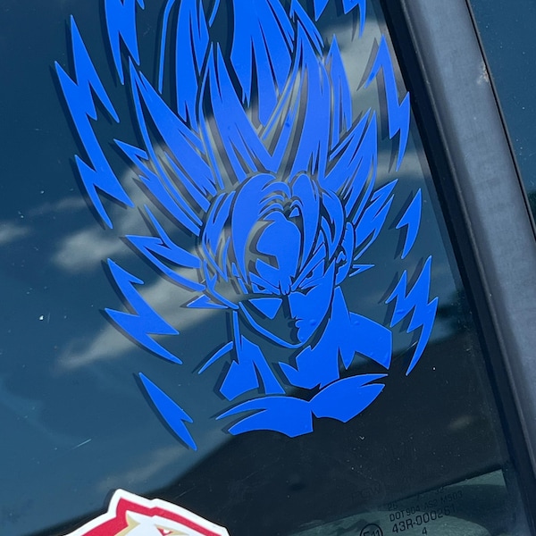 Vinyl Decal Super Saiyan Goku Decal - Etsy