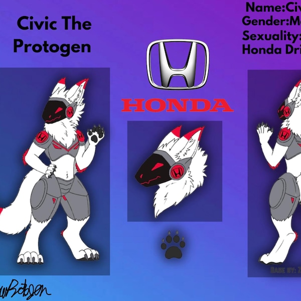 Protogen Reference Sheet Base - Etsy UK
