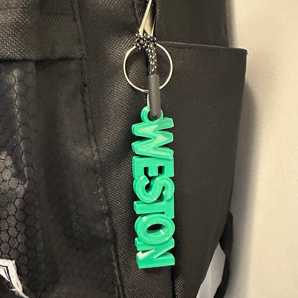 Name Keychain Personalized Key Ring 3d Printed Custom Name Charm Bag ...