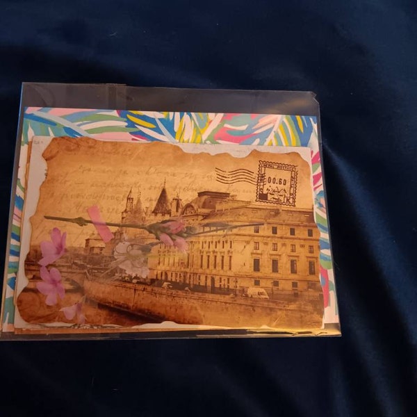 Vintage World Travel Postcard Set of 4, Random Architecture Postcards ...