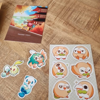 Rowlet Cosplaying as Decidueye Matte Vinyl Sticker - Etsy