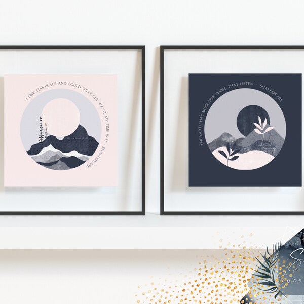 Two Square Frame Mockup, Set of Two Frames, Minimal Frame Mockup ...