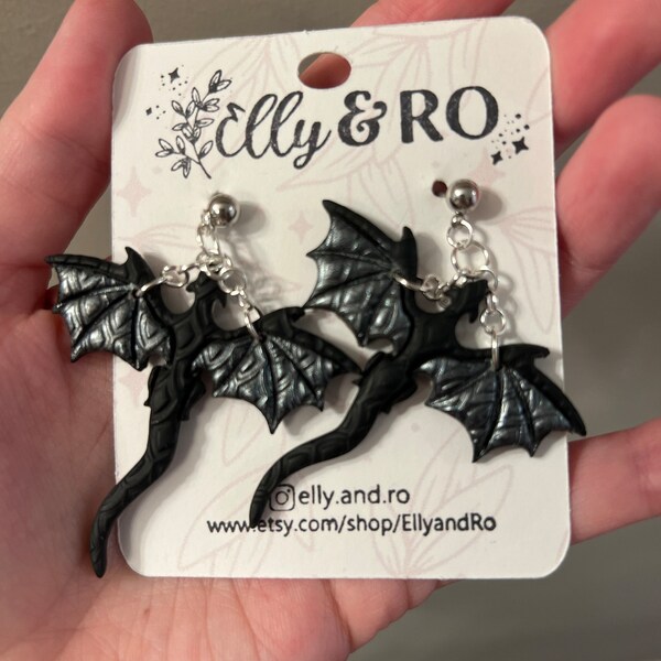 Dragon Earrings, Fantasy Earrings, Magical Earrings, Made to Order ...