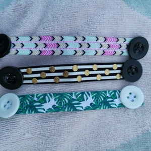 Ear Savers for Face Masks, Elastic Face Mask Extensions With Button for ...