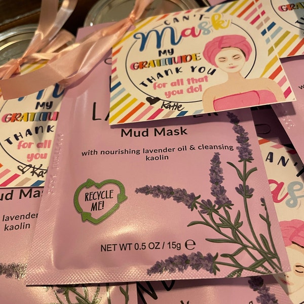 Can't Mask Our Gratitude Printable Gift Tag and Card, Volunteer ...