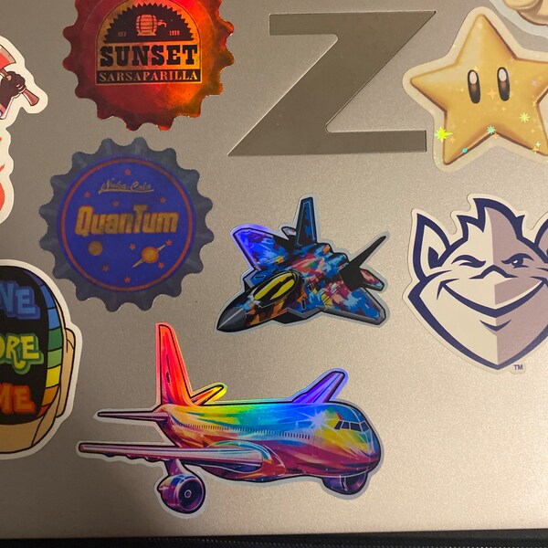 Holo Jumbo Jet Airliner Sticker Airplane Graphic Jetliner Airbus ...