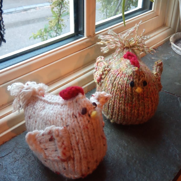 Poppy the Chicken Knitting Pattern ORIGINAL, Knit Chicken Pattern ...