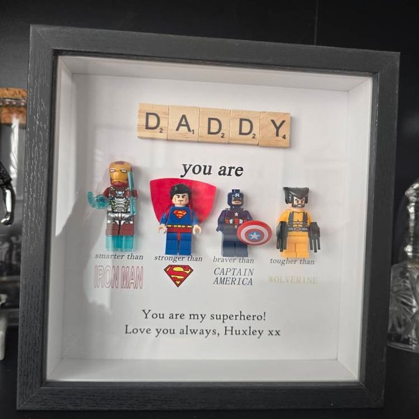 Personalized Father's Day Photo Frame, You Are My Superhero, Gift for ...