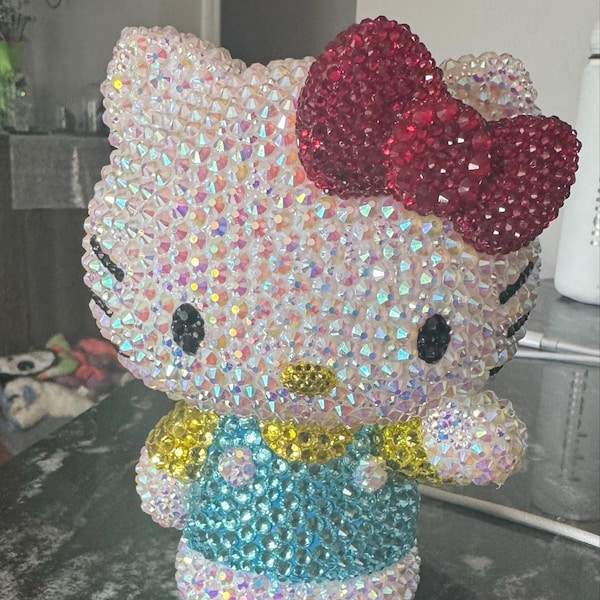 Bedazzled Hello Kitty Coin Bank Bling Rhinestone Home Decor - Etsy