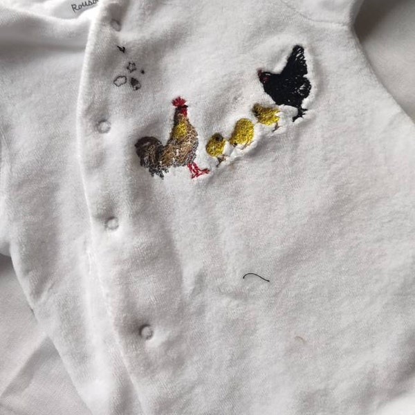 Chicken Farm Machine Embroidery Design 5 Sizes, Rooster Hen and Chicks ...