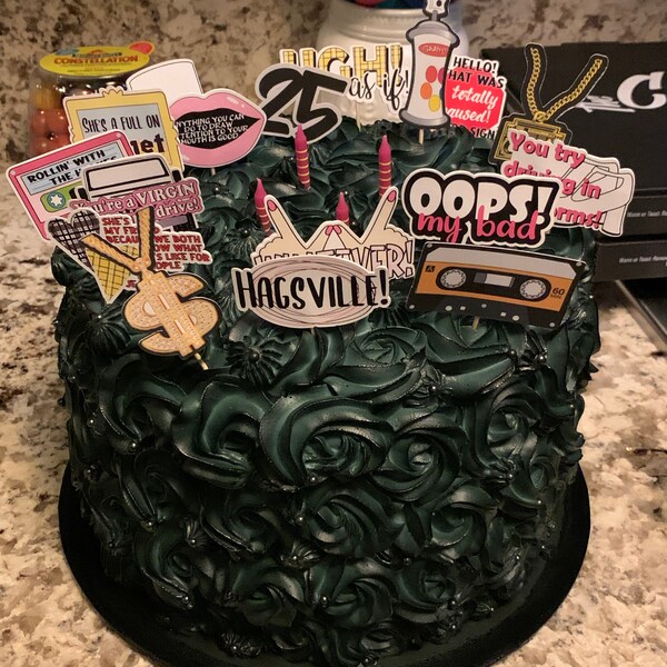 Clueless Inspired Cupcake Toppers| Movie Fan Food Picks| 90s Movies Fan ...