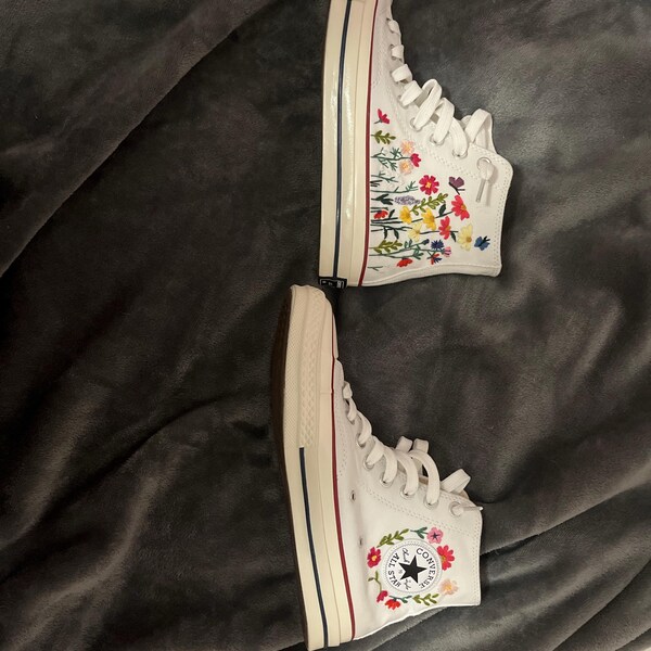 Cat Ji.ji Embroidered Converse, Custom Anime Character Embroidered ...