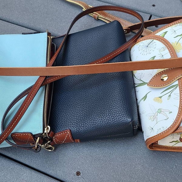 Handmade Real Genuine Leather Bag Strap, Crossbody Bag Replacement ...