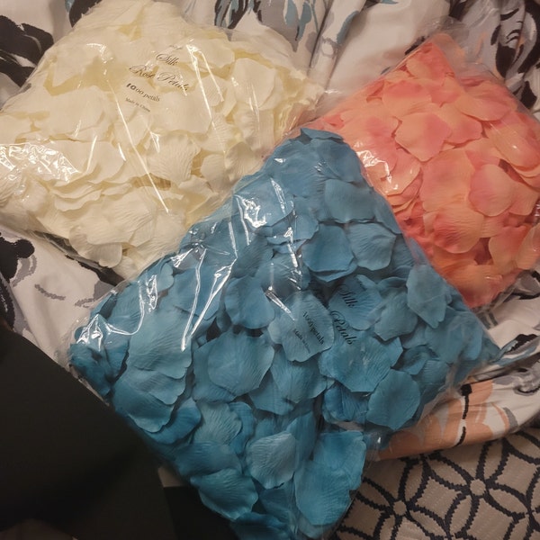 Silk Rose Petals, 1000 Petals, Neutral Shades - Etsy