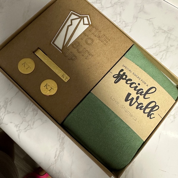 Special Socks for a Special Walk Gift Box, Dad Gift From Bride, Wedding ...