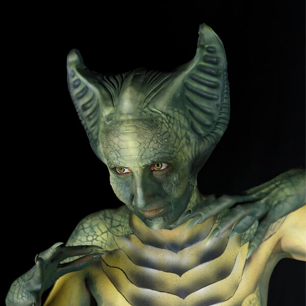 Snake Forehead Prosthetic, SFX Makeup, Silicone Appliance, Halloween ...