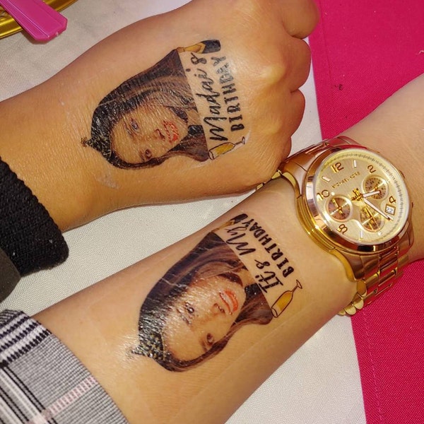 30th Birthday Party Custom Personalized Temporary Tattoos | 30th ...