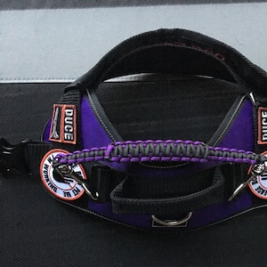 Paracord Pull Strap for Service Dogs, Custom Grab Handle, Guide Dog ...