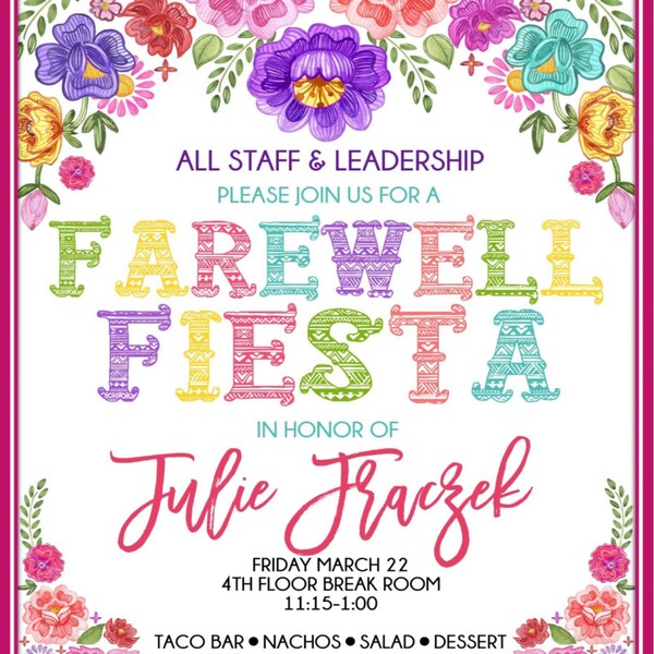 Editable Adios Fiesta Invitation Template (digital Download) - Etsy