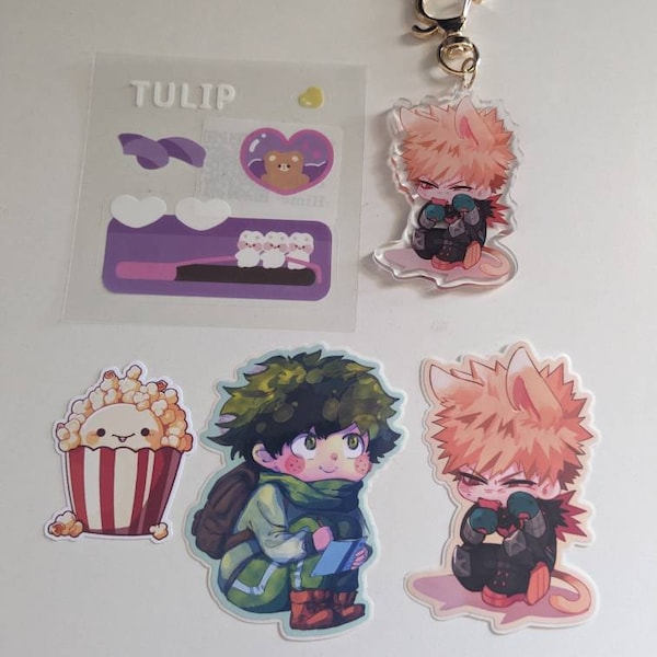 Sakura Bear Sticker Sheet Kawaii Stationery - Etsy