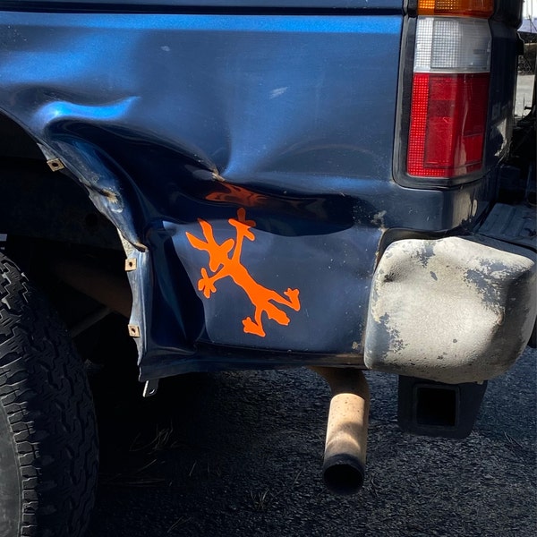Coyote Splat Decal, Car Dent Decal for Car, Coyote Crash for Truck ...